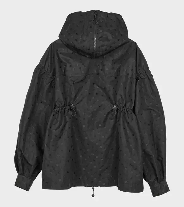 Cecilie Bahnsen Denon Jacket With Floral Print And Drawstring Waist