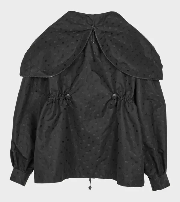 Cecilie Bahnsen Denon Jacket With Floral Print And Drawstring Waist