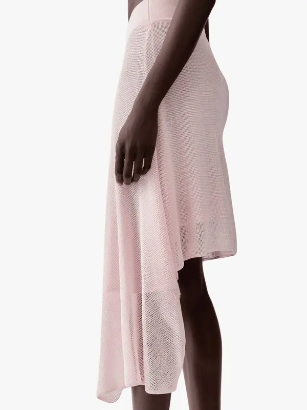 Jacquemus Asymmetrical Draped Midi Skirt