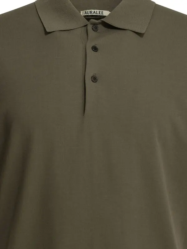 Auralee Giza' Polo Shirt With Buttons