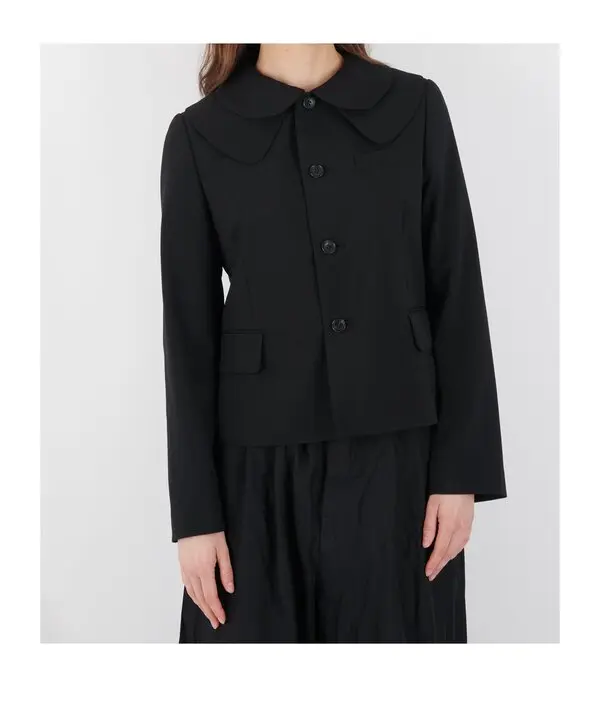 Comme Des Garçons Double Collar Wool Blazer