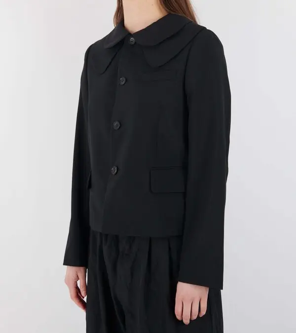 Comme Des Garçons Double Collar Wool Blazer