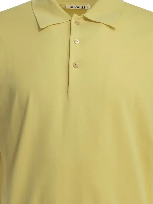 Auralee Short-sleeve Polo Shirt