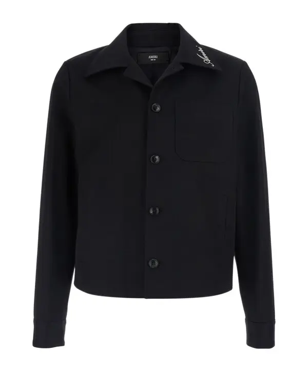 Amiri Logo Collar Buttoned Jacket