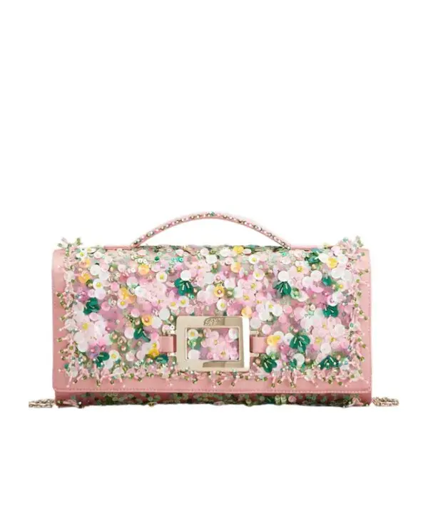 ROGER VIVIER Belle Vivier Sequined Clutch
