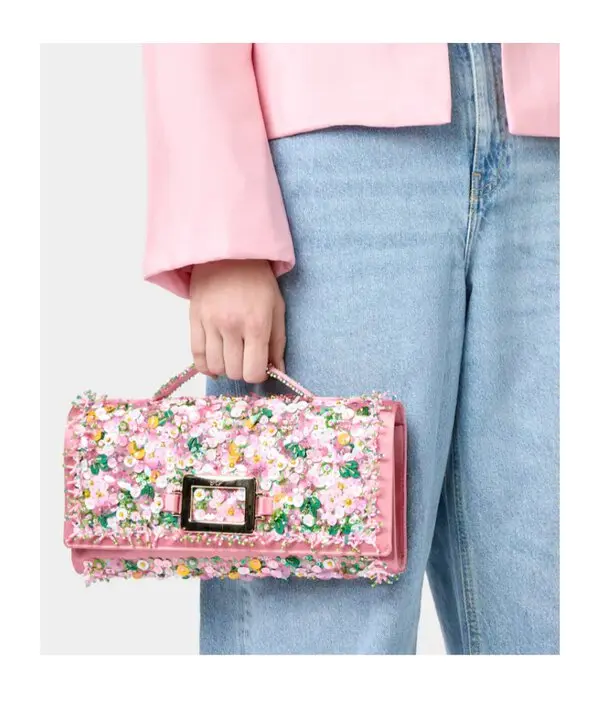 ROGER VIVIER Belle Vivier Sequined Clutch