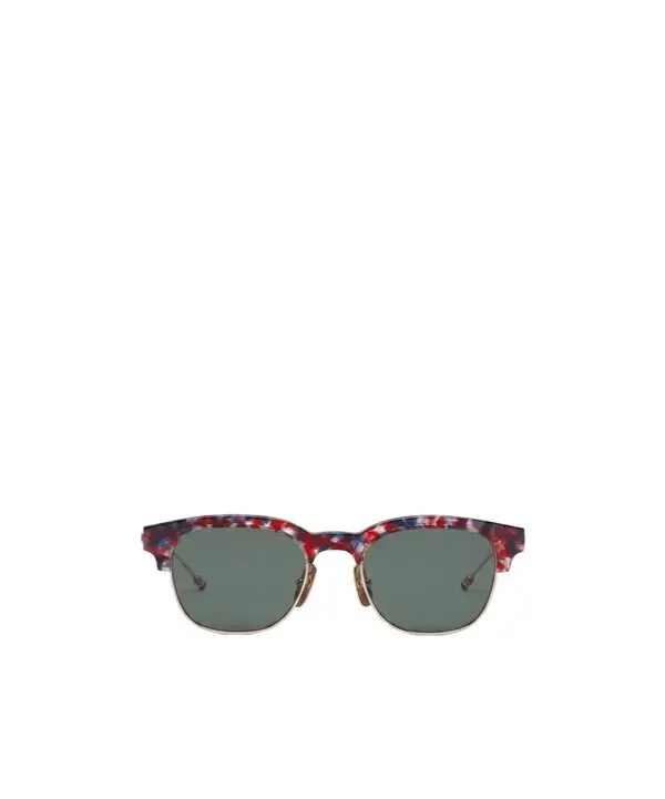 Thom Browne Patterned Browline Sunglasses - Gray