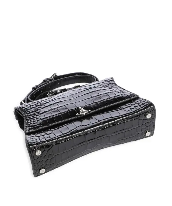 VIVIENNE WESTWOOD Bianca Embossed Croc Effect Shoulder Bag