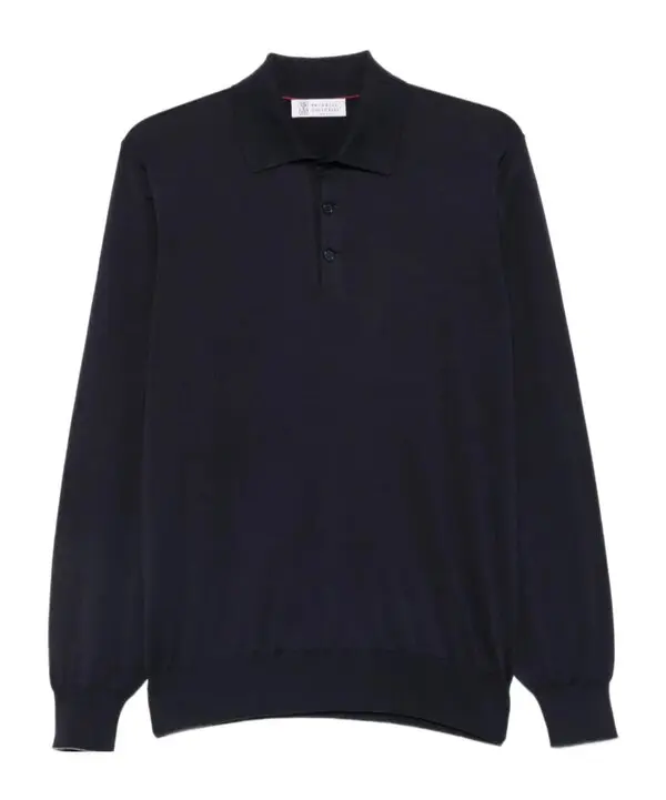 Brunello Cucinelli Long-sleeve Polo Shirt
