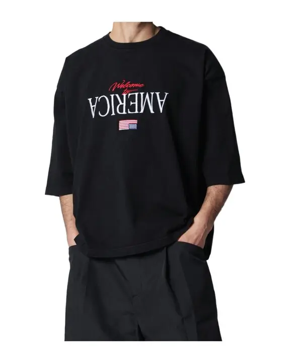 WILLY CHAVARRIA Color-blocked Print T-shirt