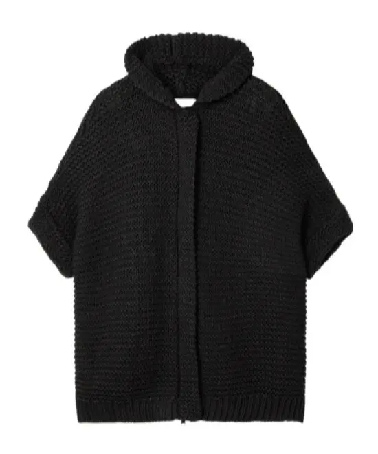 Brunello Cucinelli Chunky Knit Short-sleeve Hoodie