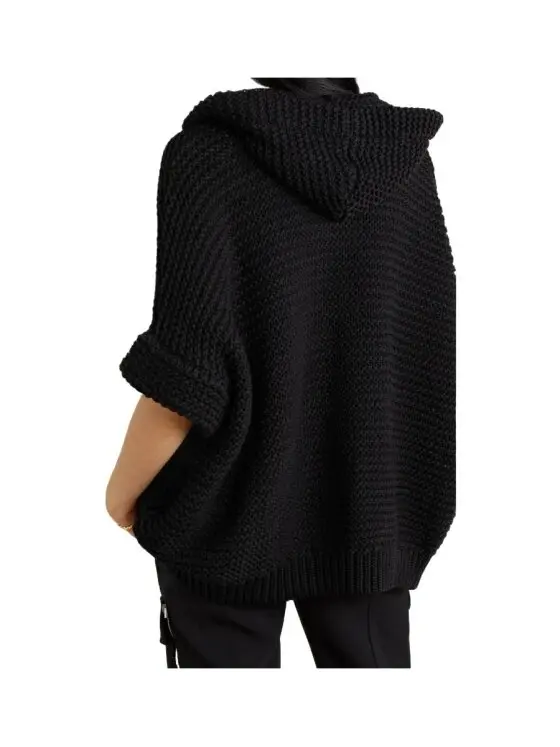 Brunello Cucinelli Chunky Knit Short-sleeve Hoodie