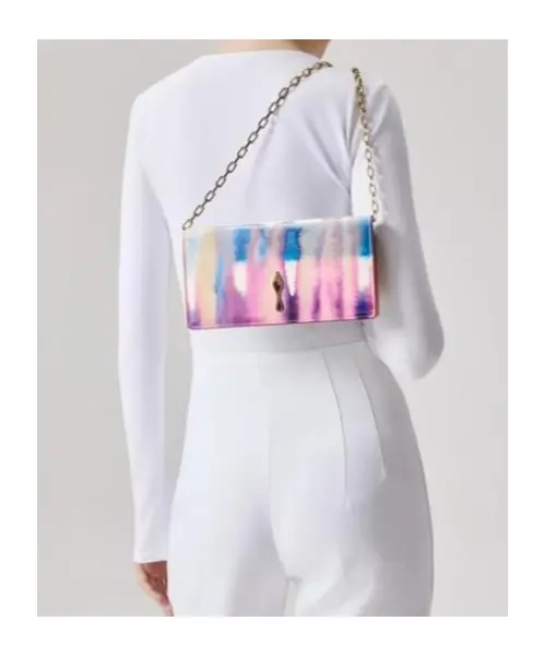CHRISTIAN LOUBOUTIN Bettina Chained Clutch Bag - Multicolor