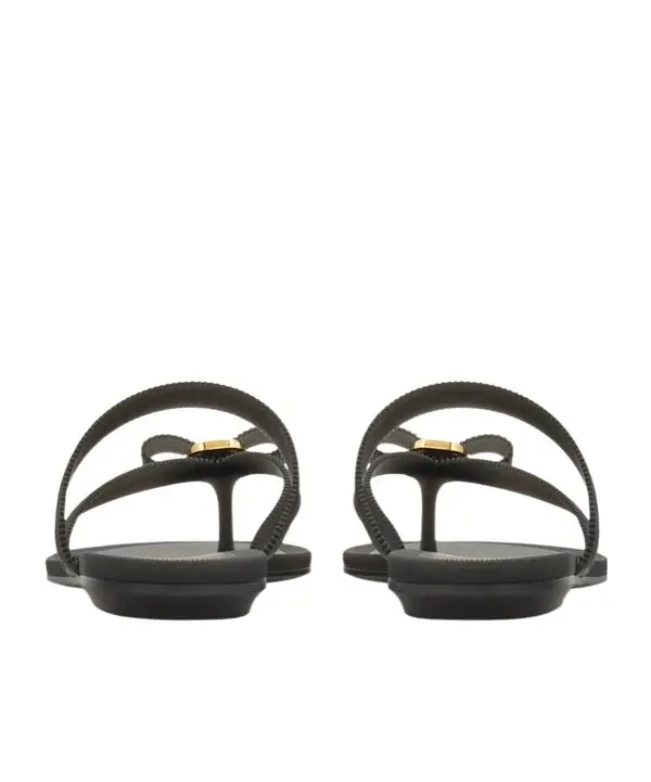 FERRAGAMO Vara Bow Jelly Thong Sandals - Black