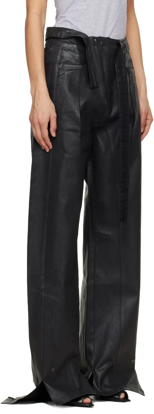 Ottolinger Pleated Jeans With Belted Waist