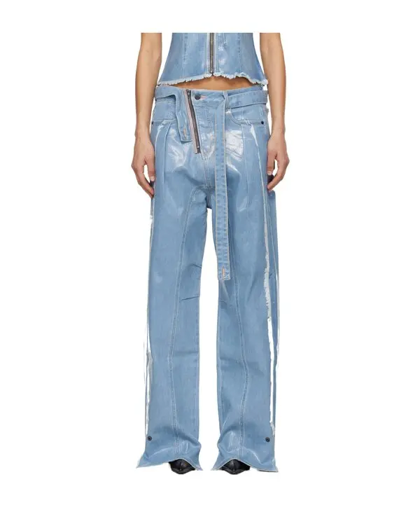 Ottolinger Pleated Belted Jeans