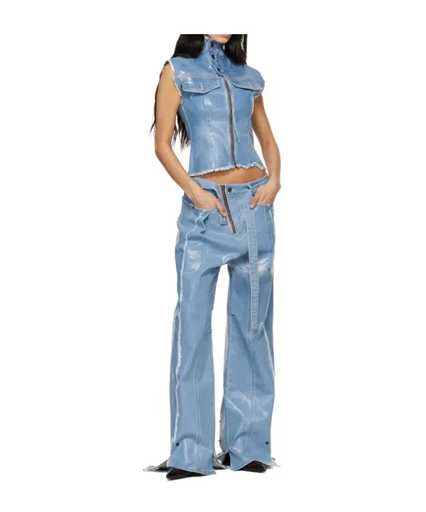 Ottolinger Pleated Belted Jeans