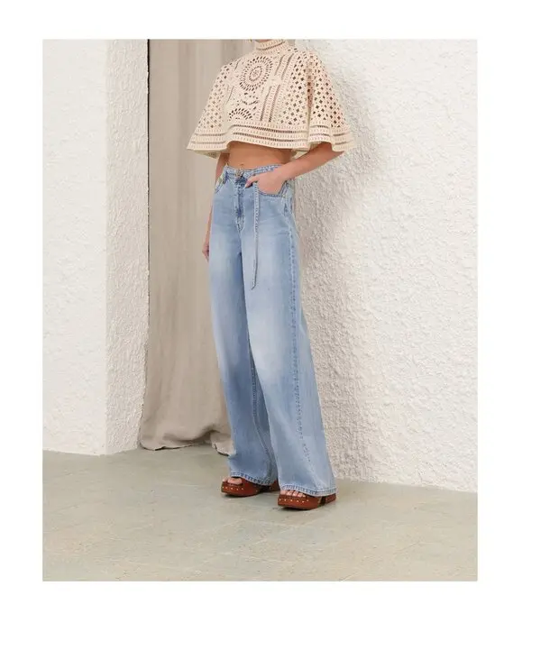 Zimmermann Indra Cropped Cape - Tea