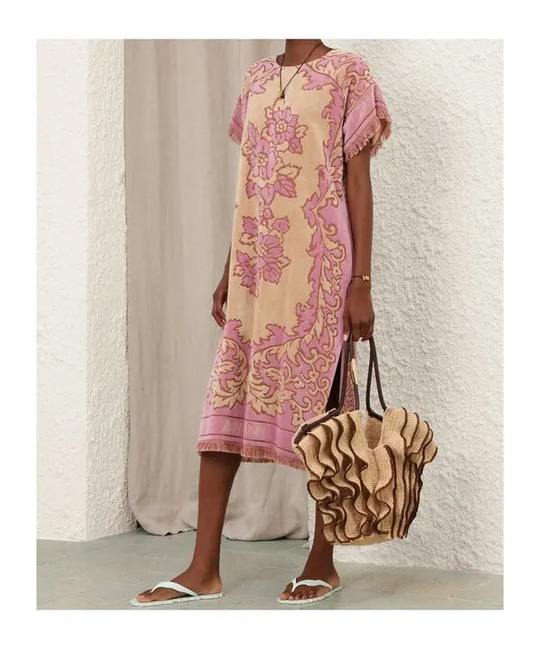 Zimmermann Aster Floral Jacquard Midi Dress
