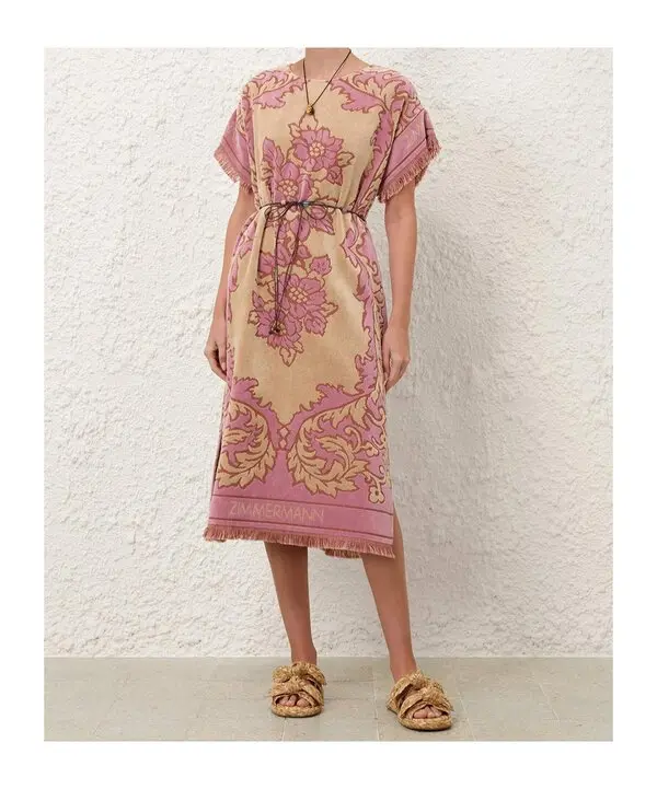 Zimmermann Aster Floral Jacquard Midi Dress