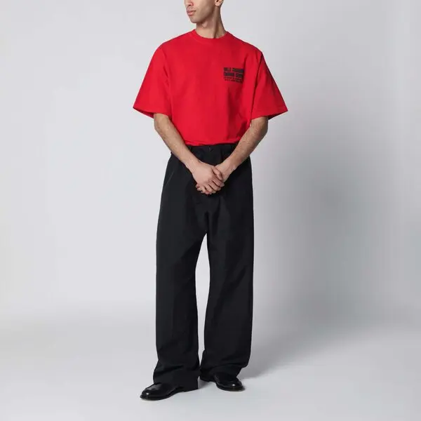 WILLY CHAVARRIA Wide Leg Trousers With Belt Loops