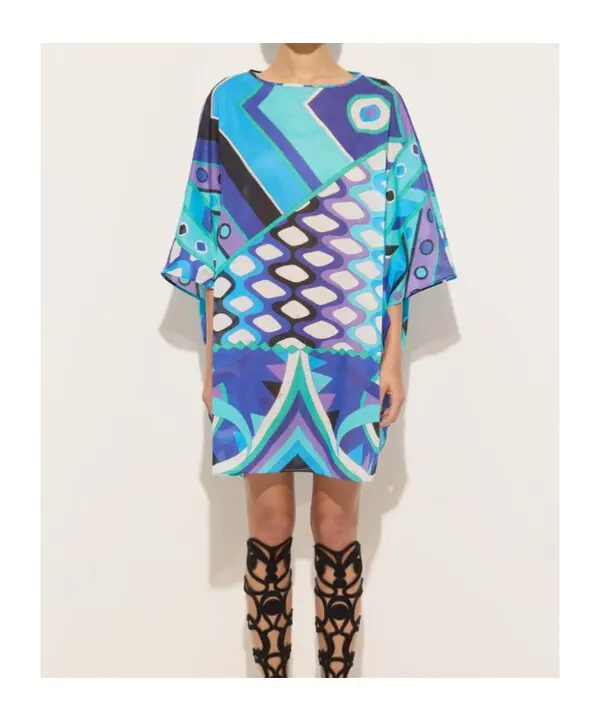Emilio Pucci Vivara Printed Kaftan Dress