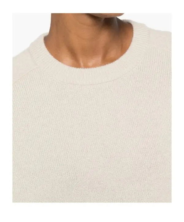 Soft Goat Crew Neck Raglan Sleeve Sweater
