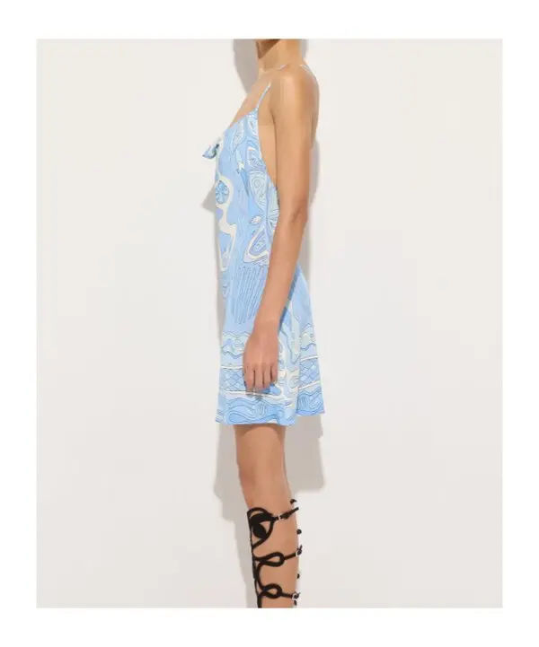 Emilio Pucci Angoli Printed Open Back Mini Dress