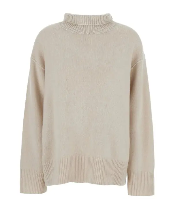 Soft Goat Ribbed Knitwear With Long Sleeves - No