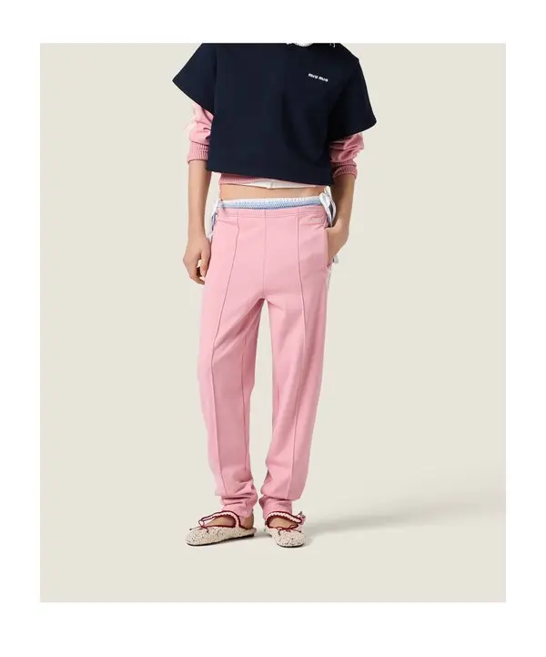 Miu Miu Cropped Polo Sweatshirt