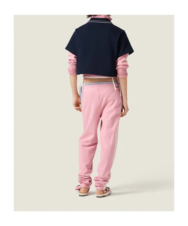 Miu Miu Cropped Polo Sweatshirt