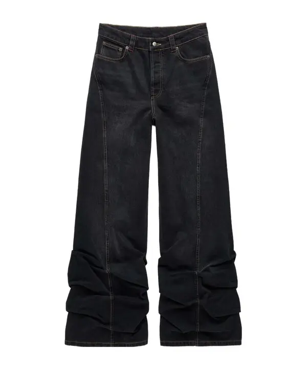 AVAVAV Ruffled Wide-leg Jeans