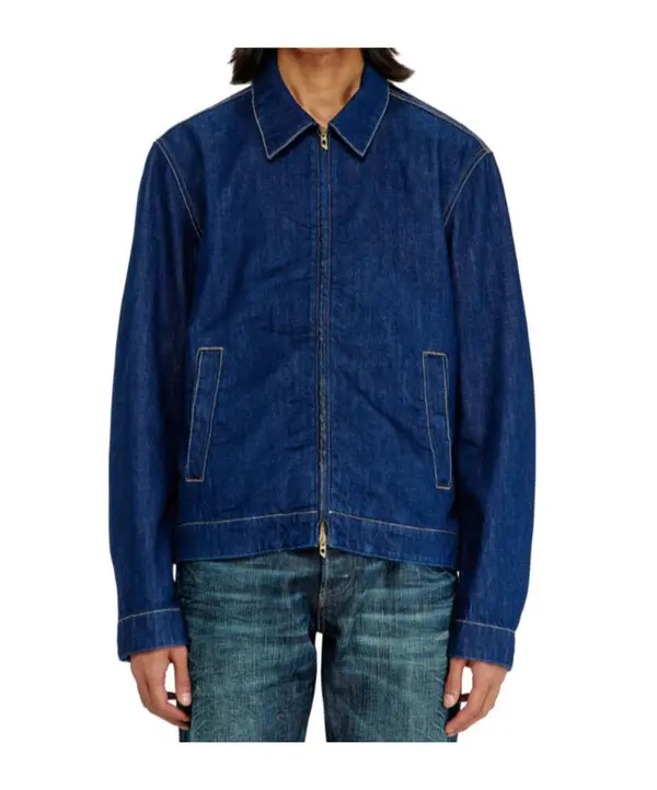 DIESEL® D-rohe Contrast-stitch Denim Jacket