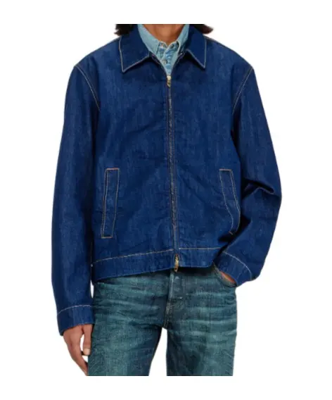 DIESEL® D-rohe Contrast-stitch Denim Jacket