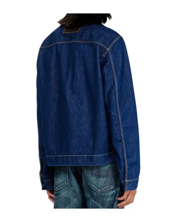 DIESEL® D-rohe Contrast-stitch Denim Jacket
