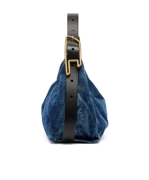 DIESEL® D-line Denim Shoulder Bag - Medium Blue