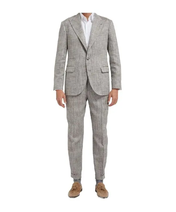 Brunello Cucinelli Long-sleeved Suit - Gray