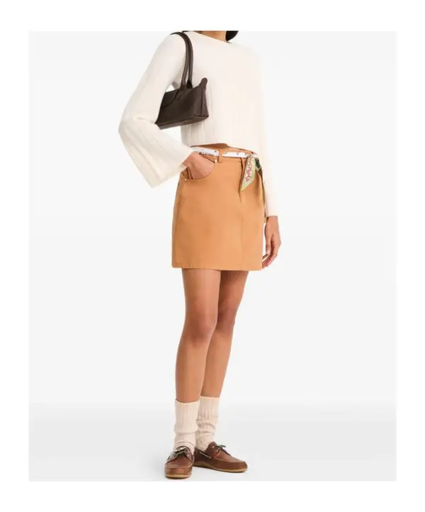 Longchamp Leather Top Handle Shoulder Bag - Mocha