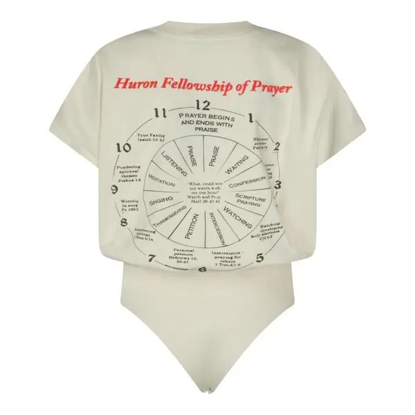 WILLY CHAVARRIA Short Sleeve Graphic Bodysuit T-shirt