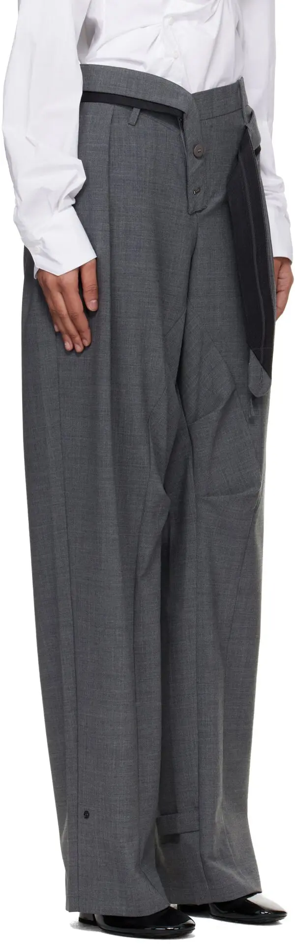 Ottolinger Strapped Baggy Suit Pants