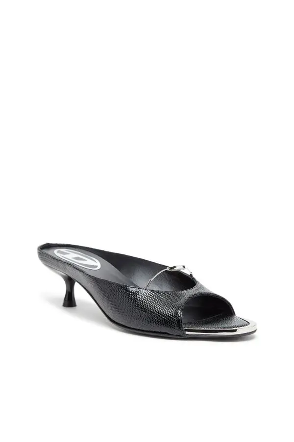 DIESEL® D-diams Lizard-effect Oval D Sandals