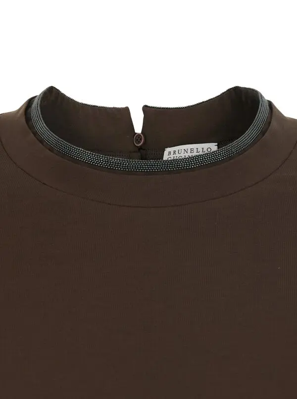 Brunello Cucinelli Chain-trim Crewneck T-shirt