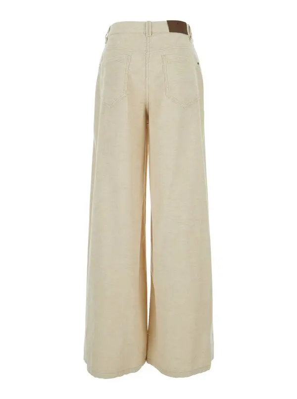 Brunello Cucinelli Wide-leg Tailored Trousers - No