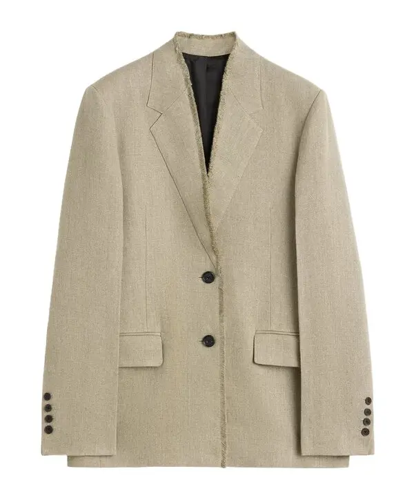 TOTEME Raw Lapel Jacket - Beige