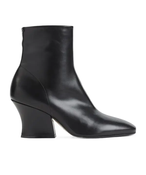 JIL SANDER Lune Mid Heel Ankle Boots