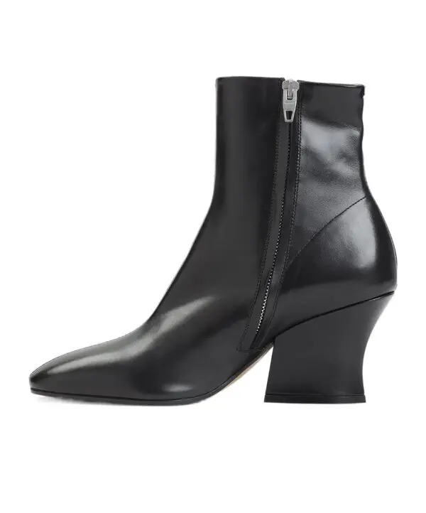 JIL SANDER Lune Mid Heel Ankle Boots