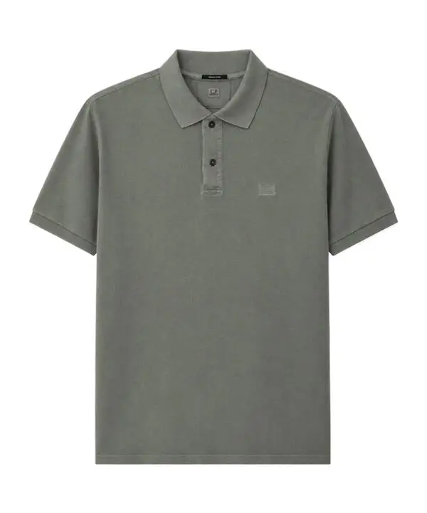 C.P. COMPANY Button Logo-detail Polo Shirt