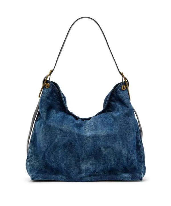 DIESEL® D-line Denim Shoulder Bag - Medium Blue