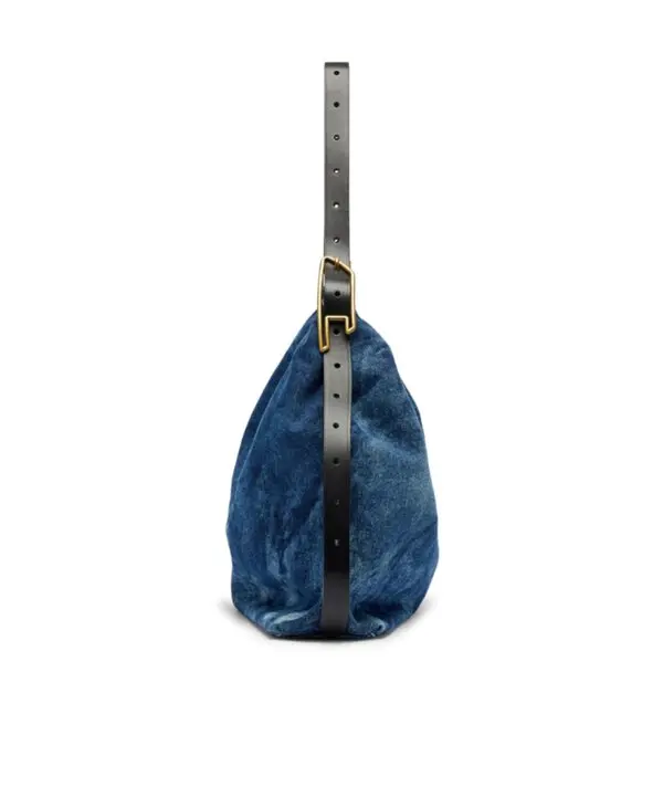 DIESEL® D-line Denim Shoulder Bag - Medium Blue