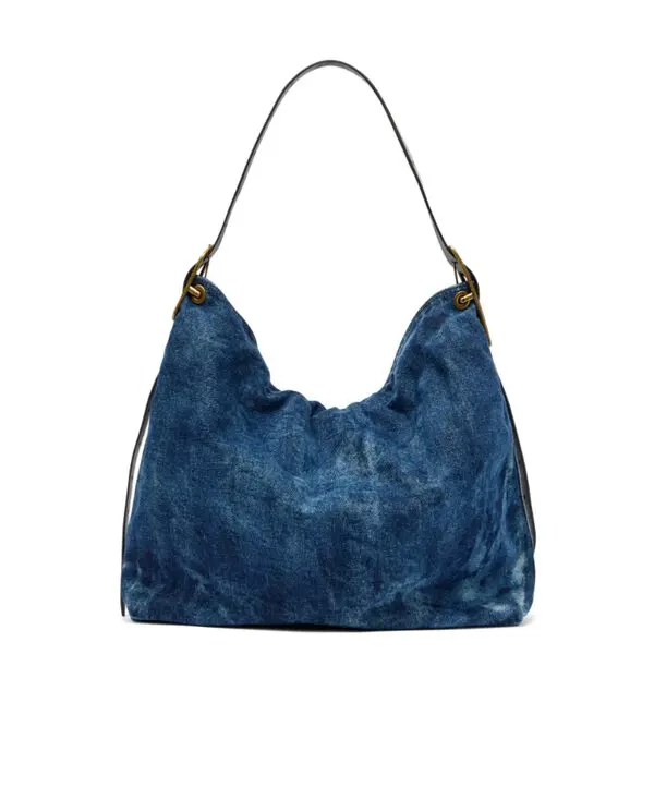 DIESEL® D-line Denim Shoulder Bag - Medium Blue
